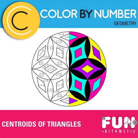 Centroids Of Triangles Color By Number Worksheets Library