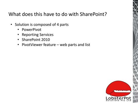 Ppt Visualise You Data With Powerpivot And Pivotviewer In Sharepoint