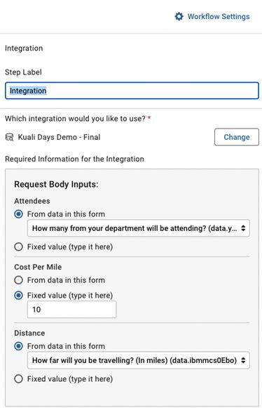 Dynamic Workflow Integrations Kuali