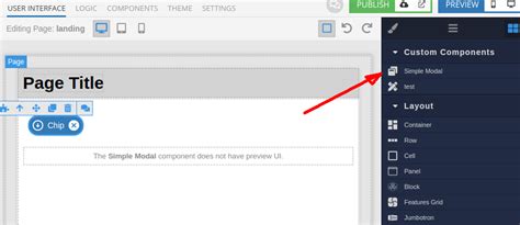 Simple Modal Missing Codeless Blocks Ui Builder Backendless Support