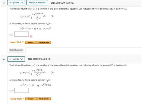 Solved 0 1 Points Previous Answers Zilldiffeq9 4 2 010 The
