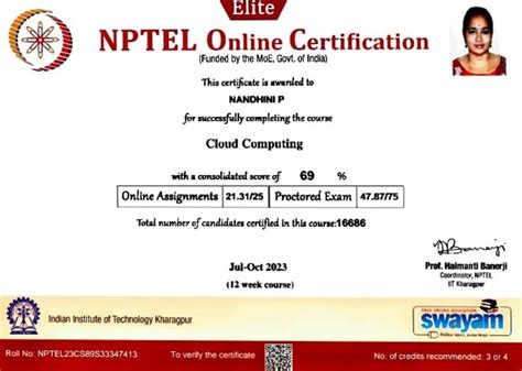 nandhini ponnurangam on linkedin here am sharing my nptel certificate