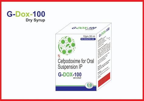 G Dox 100 Cefpodoxime 100 Mg Dry Syrup At Rs 160bottle Cefpodoxime