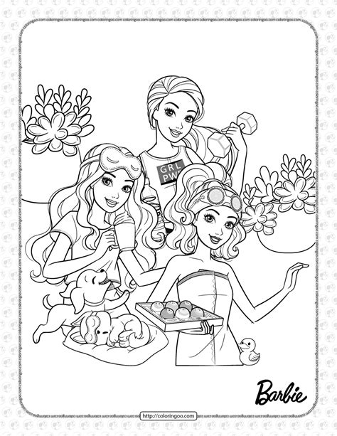 130 Barbie Coloring Pages All Free Pdf Printables