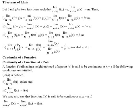 Limit And Continuity