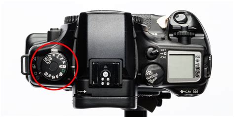 the shooting mode dial