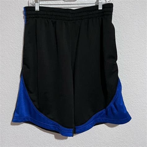 Footlocker Shorts Foot Locker Blue Black Lined Basketball Shorts