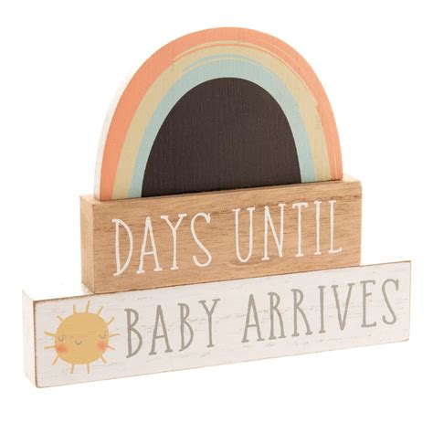 Rainbow Pregnancy Countdown Plaque Roo And Little Boo