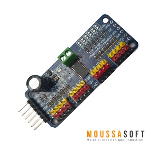 pca9685 driver servo moteur pwm 16 canaux moussasoft