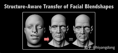 数字人 不同顶点面数模型之间灵活迁移 Blendshape 知乎