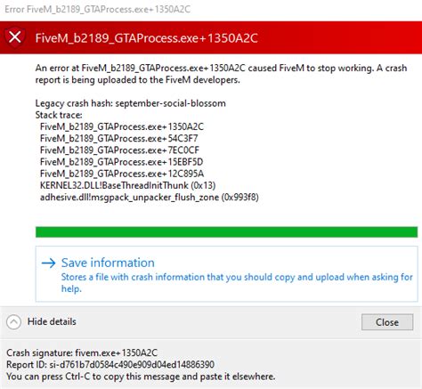 Updating Server Build Causes FiveM Crash Discussion Cfx Re Community