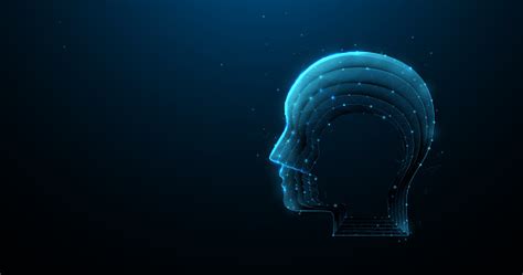 인간의 머리가 겹겹이 쌓여 있습니다 심리학 개념입니다 벡터 그림입니다 낮은 다각형 삼각형 와이어프레임 및 입자 스타일 벡터 그림 로우 폴리곤 모델링에 대한 스톡 벡터 아트