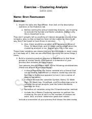 Clustering Analysis Exploring Similar Stocks Using RapidMiner Course Hero