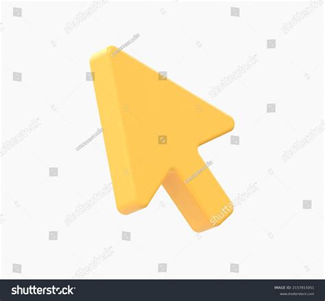 3d Realistic Mouse Cursor Vector Illustration Stock Vector Royalty