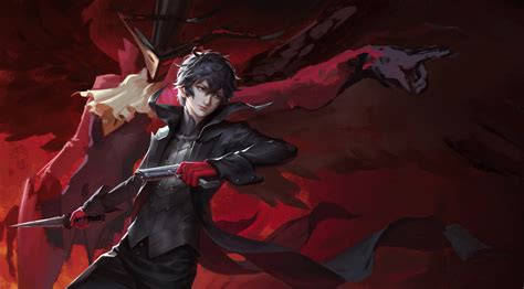 Safebooru 1boy Amamiya Ren Arsene Persona 5 Black Hair Black Hat