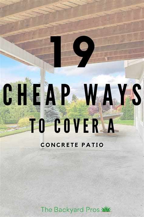 19 Cheap Ways To Cover A Concrete Patio Concrete Patio Makeover