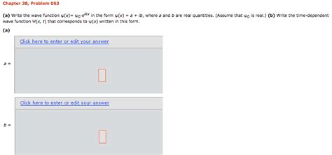 Solved Chapter Problem A Write The Wave Function Chegg