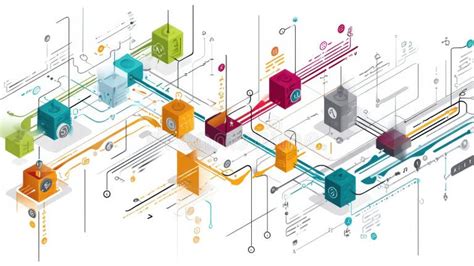 Visual Representation Of Ai Language Processing Using Flowing