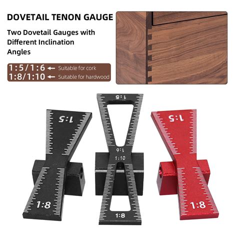 1pc Woodworking Dovetail Marker Aluminum Alloy Dovetail Marking