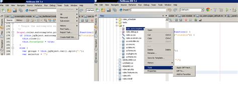Php Creating Diff Patch Using Netbeans 74 Stack Overflow