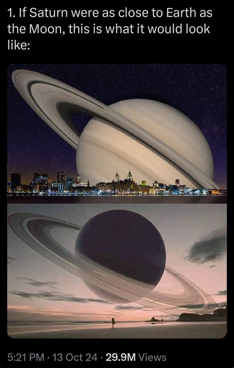 How Big Is Saturn Saturn Size If Saturn Replaced The Moon Astronomical