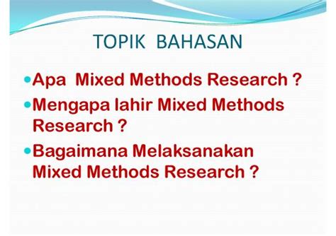 Research Pdf Presentation Mixed Method