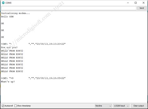 send and receive sms using esp32 ttgo t1 call with arduino