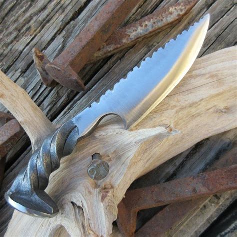 Hand Forged Railroad Spike Knife 27 By Jda Knives 27 6900