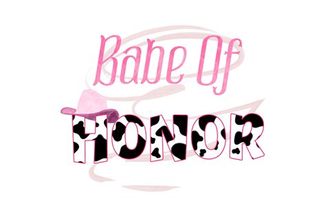 Cowgirl Bachelorette Babe Of Honor Archivo De Corte Svg Por Creative Fabrica Crafts Creative