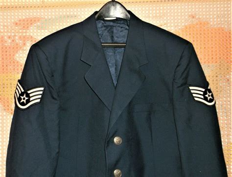 Us Air Force Dress Blue Military Uniform Service Coat Jacket Usaf Mens