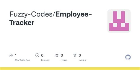 Github Fuzzy Codesemployee Tracker