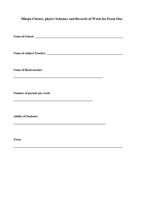 Physics Form 1 Schemes 1 Pdf Matter Pressure Cooking