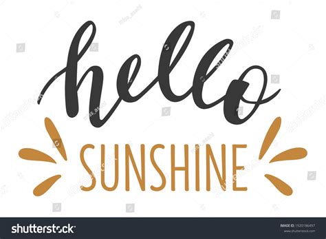Hello Sunshine Clip Art