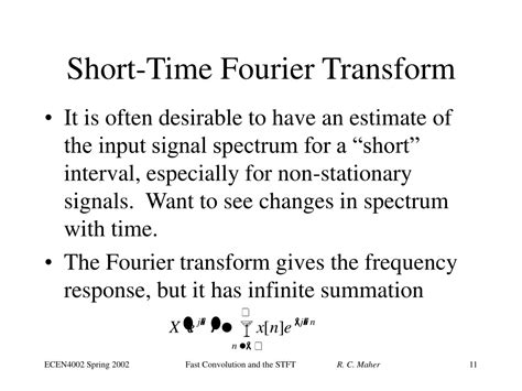 Ppt Efficient Signal Processing Using Fft Based Techniques Overview And Applications