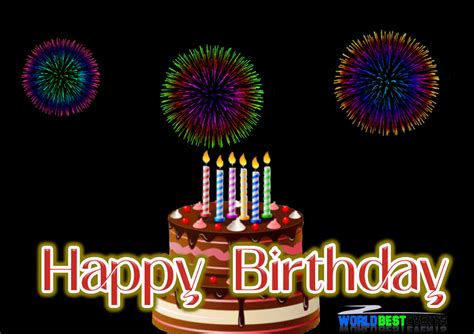 Happy Birthday Fireworks Animated 