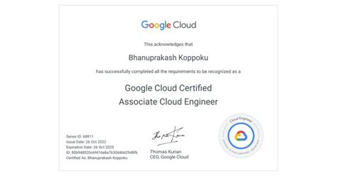 bhanuprakash koppoku on linkedin associate cloud engineer