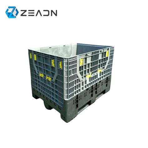 Large Plastic Pallet Container 760 Stackable Solid Box Pallet Box