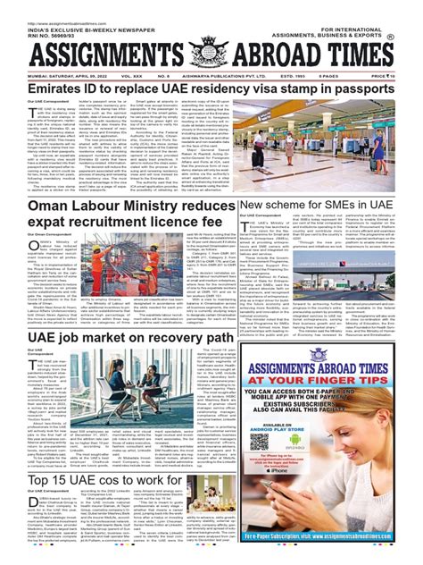 Overseas Assignment 9 April Pdf Identity Document Travel Visa