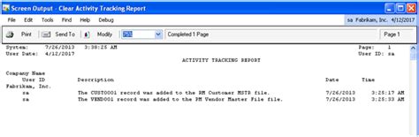 Activity Tracking In Dynamics Gp
