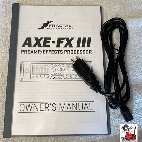 中古 Fractal Audio Systems「axe Fx3」 Excel Presetインストール版 Excelネットショップ