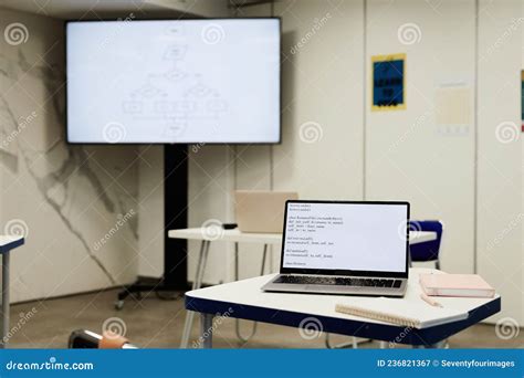 Coding Class Background Stock Image Image Of Chair 236821367