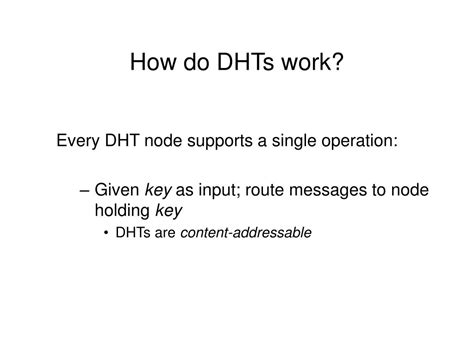 Ppt Dhts And Their Application To The Design Of Peer To Peer Systems Powerpoint Presentation