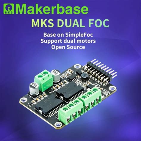 Simplefoc Shield MKS DUAL FOC ตวควบคมมอเตอรปนไฟแบบเซอรโว V BLDC มอเตอรไรแปรงถานบอรด