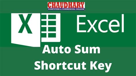 Auto Sum Shortcut Key How To Do Sum Of All Data In Excel Excel Tips