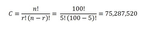 Permutation Combination And Derangement Formula Examples