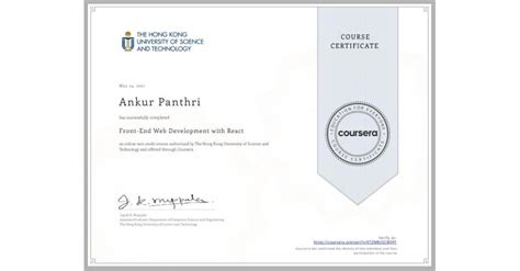 ankur panthri on linkedin webdevelopment reactjs coursera