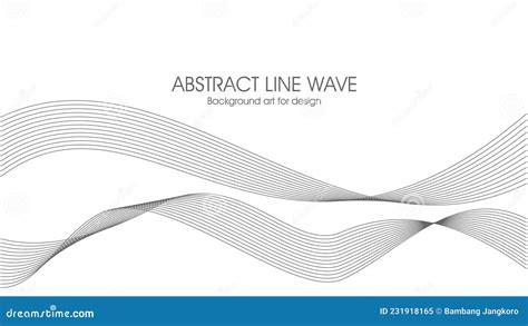 Modern Soft Futuristic Grey Abstract Blend Lines Design Stock Illustration Illustration Of