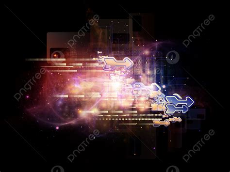 Paradigm Of Cloud Technology Special Effect Backdrop Information Photo