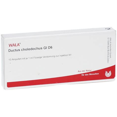 Wala® Ductus Choledochus Gl D 6 10x1 Ml Shop Apotheke