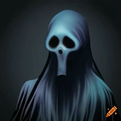 Image Of A Big Black Ghost On Craiyon